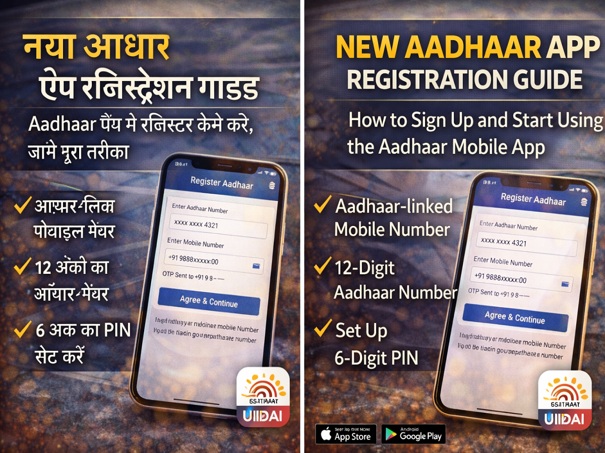 UIDAI Aadhaar App Registration Guide: How to Sign Up and Start Using ...