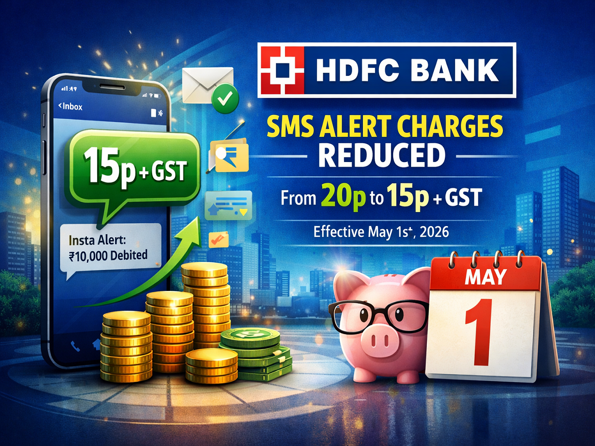 HDFC Bank Cuts SMS Alert Charges from May 1, 2026: What It Means for ...